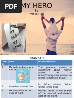 My Hero Poem Analysis for Form 2 | PDF | Horror Films