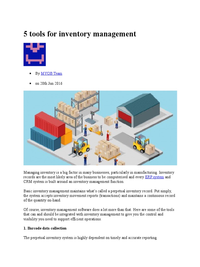 Top 5 Inventory Management Tools | PDF | Inventory | Enterprise ...