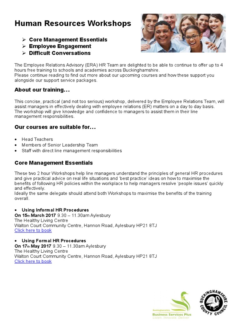 Human Resources Workshops | PDF | Human Resource Management | Employment