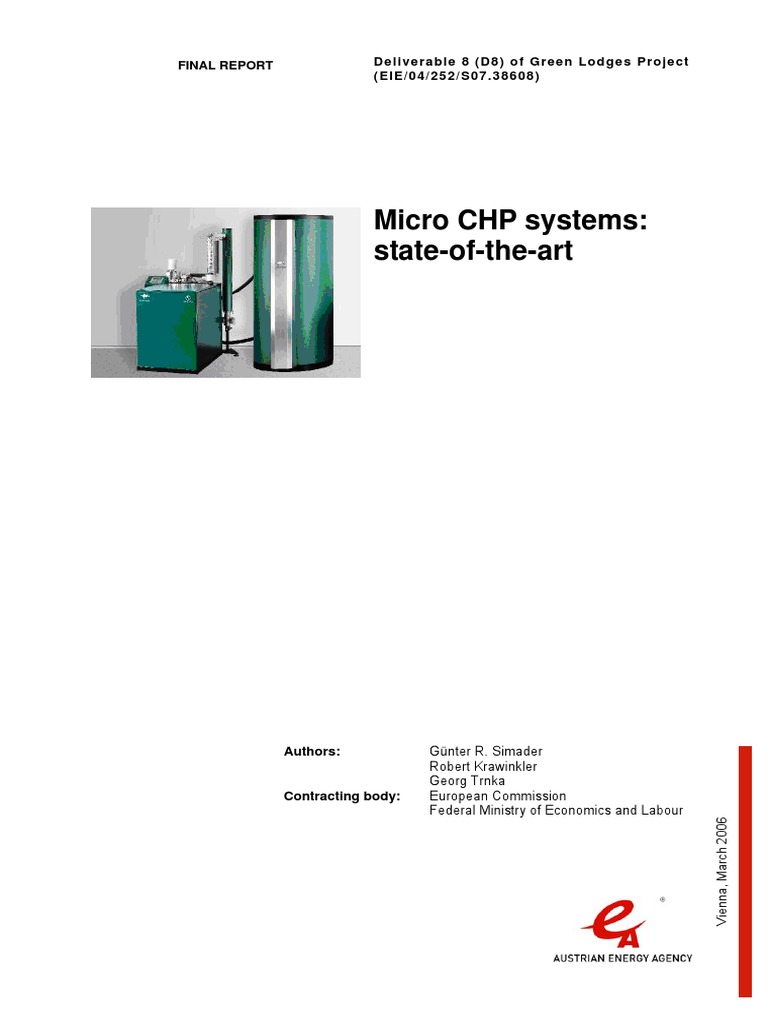 Micro CHP Systems | PDF | Cogeneration | Internal Combustion Engine