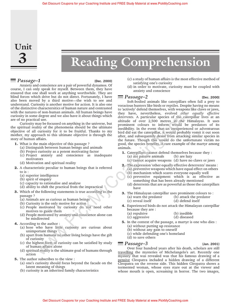 11 Reading Comprehension | PDF | Mars | Altruism