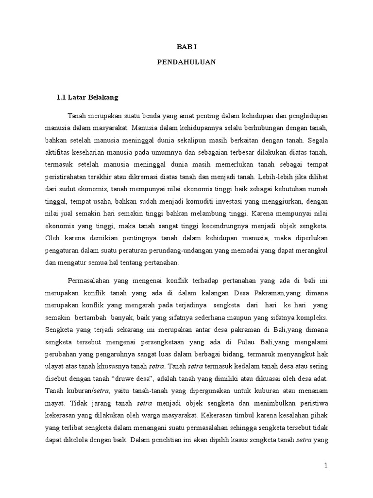 Hukum Adat Bali Paper | PDF