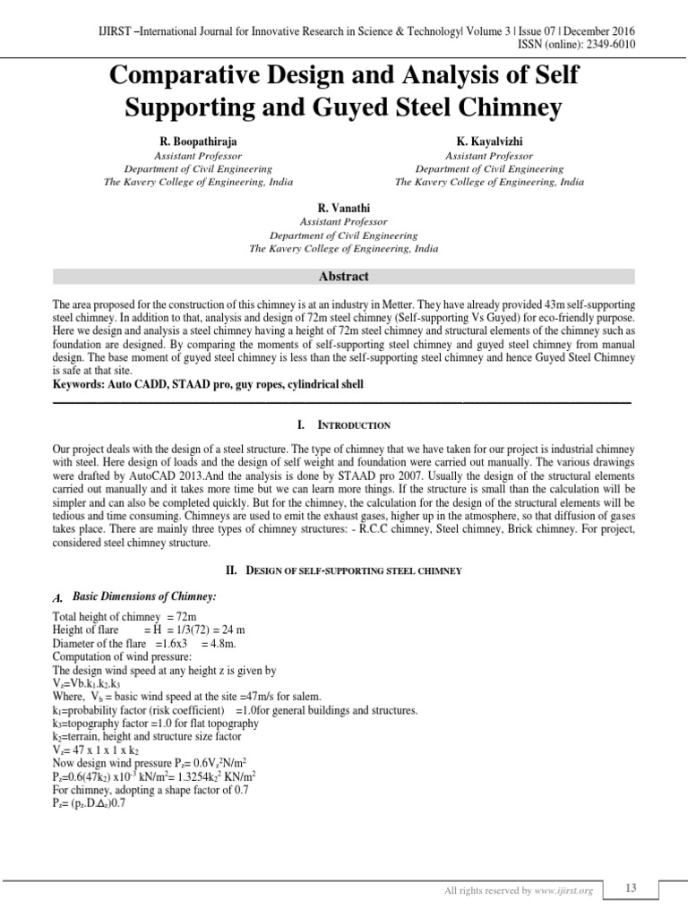 Comparative Design and Analysis of Self Supporting and Guyed Steel ...