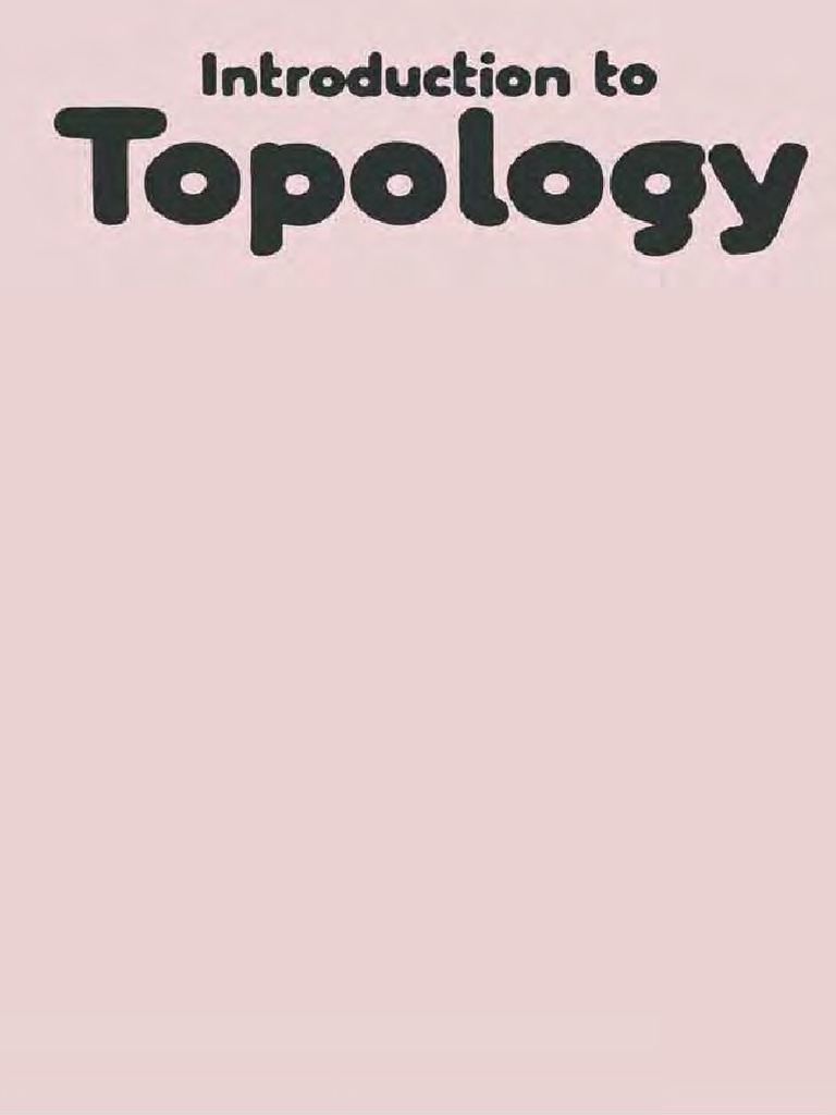 Introduction To Topology PDF | PDF | Topology | Space