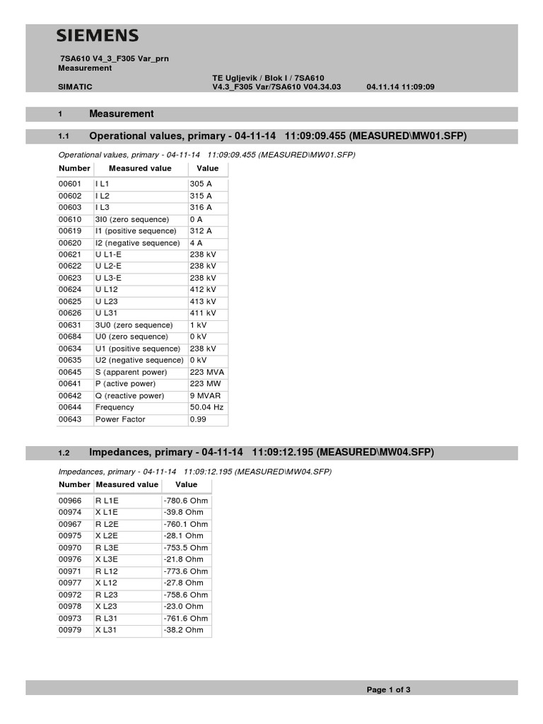 Siemens 7sa610 | PDF | Ac Power | Electricity