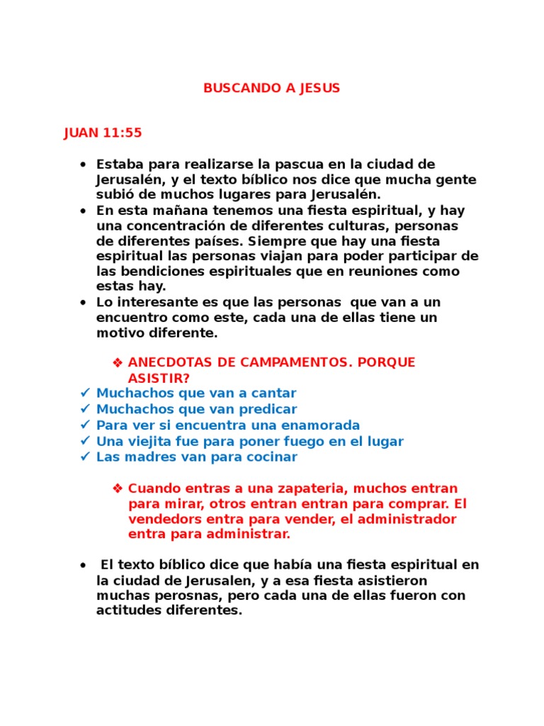 Buscando A Jesus Predica | PDF | Fe | Jesús