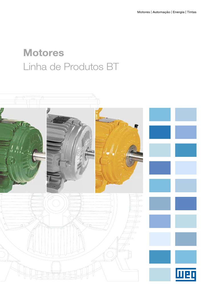 Motores WEG: Eficiência e Inovação para Diversas Indústrias | PDF