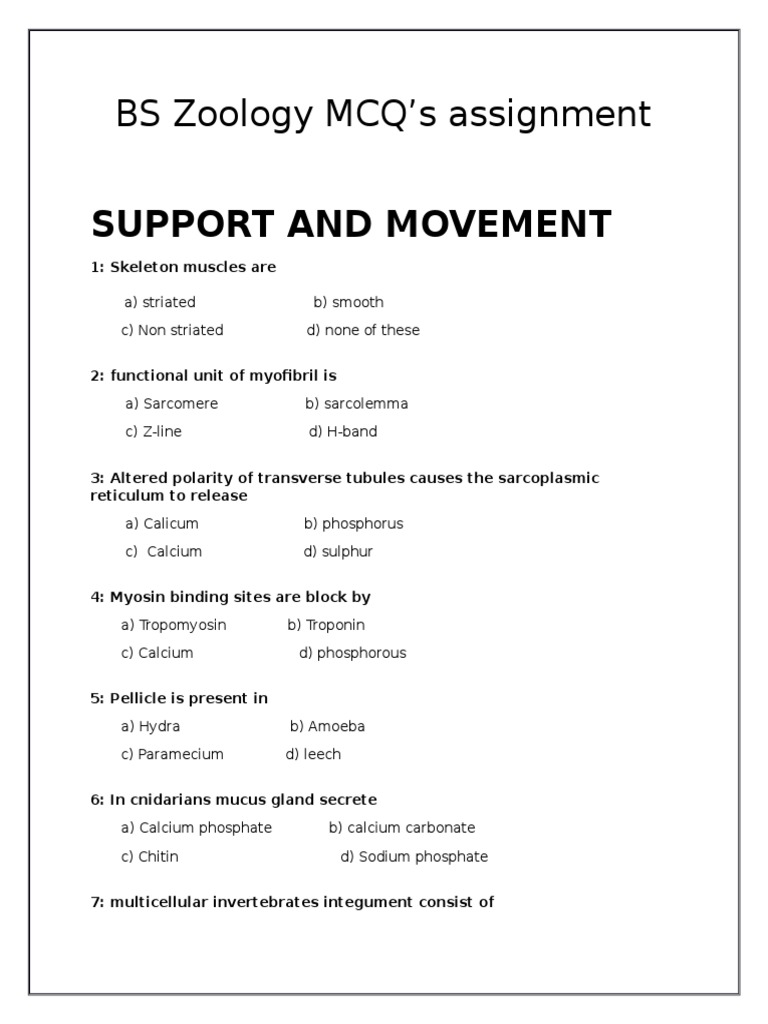 Kas Zoology MCQ | PDF | Hormone | Anatomy