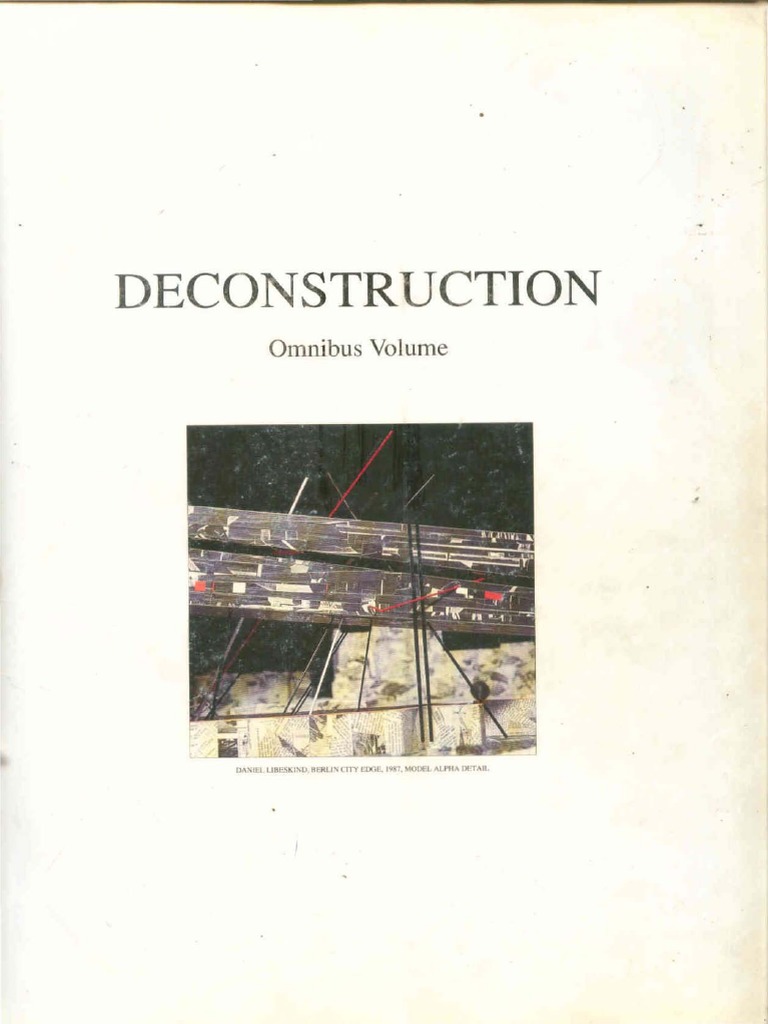 Deconstruction | PDF | Science | Philosophical Science