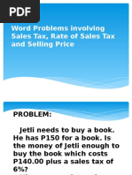 Solving Word Problems Involving Commission | PDF | Percentage | Business