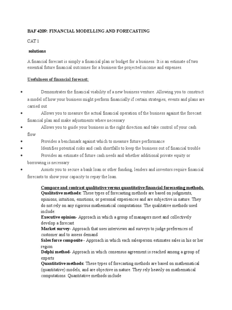 Modelling and Forecasting | PDF | Forecasting | Time Series