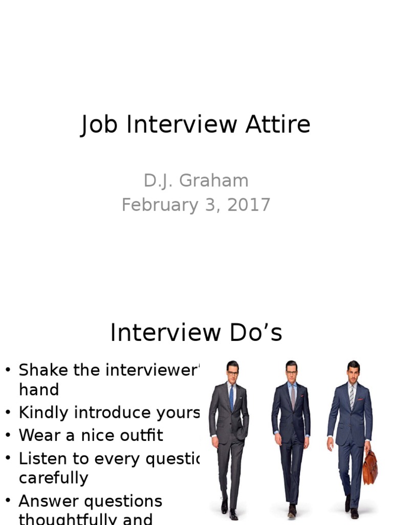 Job Interview Attire | PDF