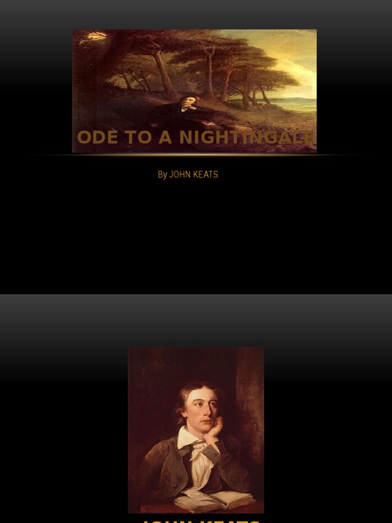 Keats' Ode to a Nightingale Explained | PDF | John Keats | Poetry