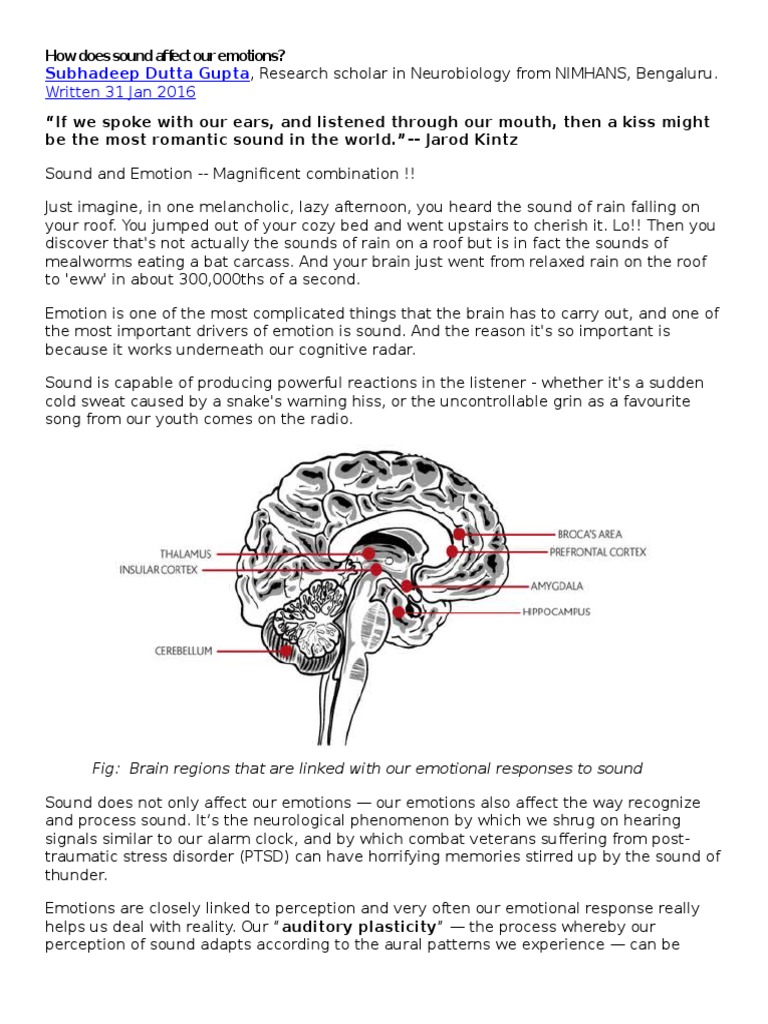 How Music Affects Our Emotion | PDF | Reward System | Emotions