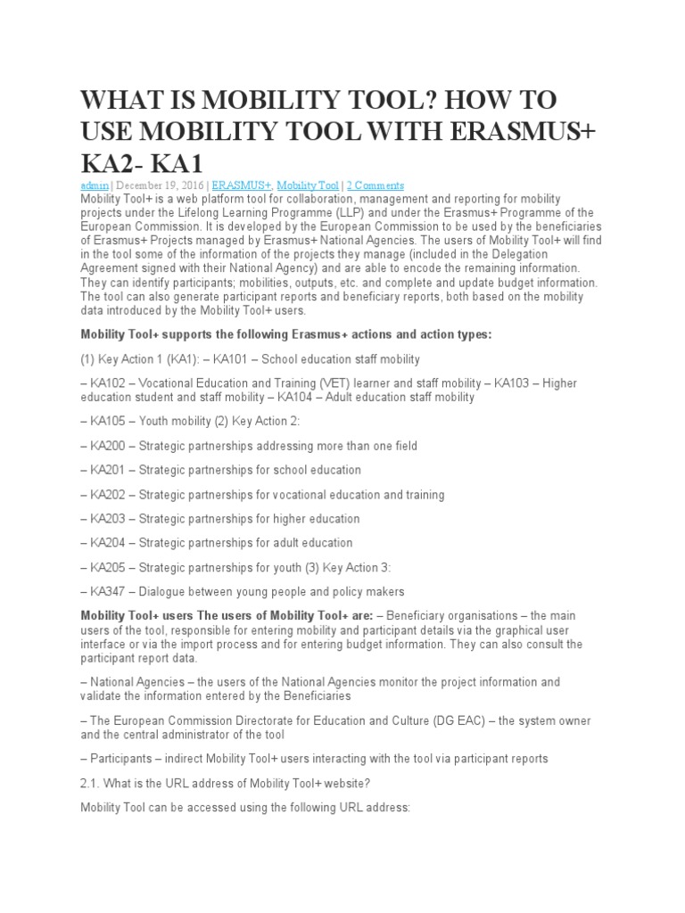 What Is Mobility Tool | PDF