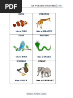 Animal Walk Cards 1 | PDF