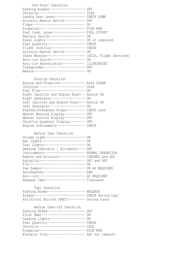 Checklist b1900 | PDF