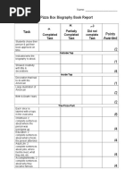 Pizza Box Book Report Instructions | PDF | Paragraph