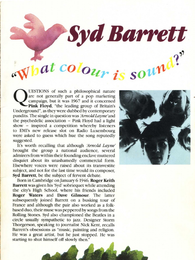 Syd Barrett - What Colour Is Sound | PDF