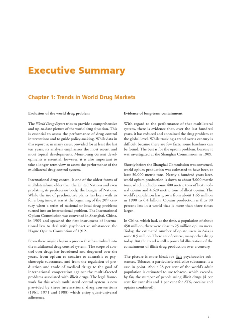 Global Drug Problem Evolution Analysis | PDF | Illegal Drug Trade | Opium