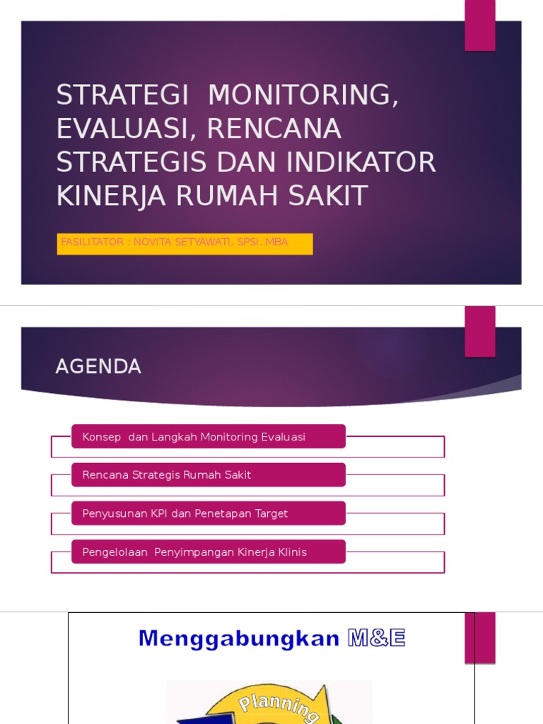 Strategi Monev RS dan KPI | PDF | Bisnis