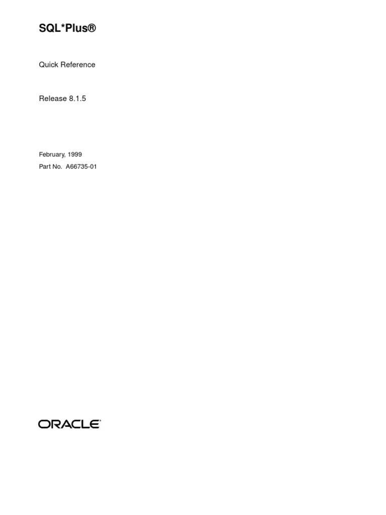 Sql Plus Pdf Parameter Computer Programming Variable Computer Science 4612
