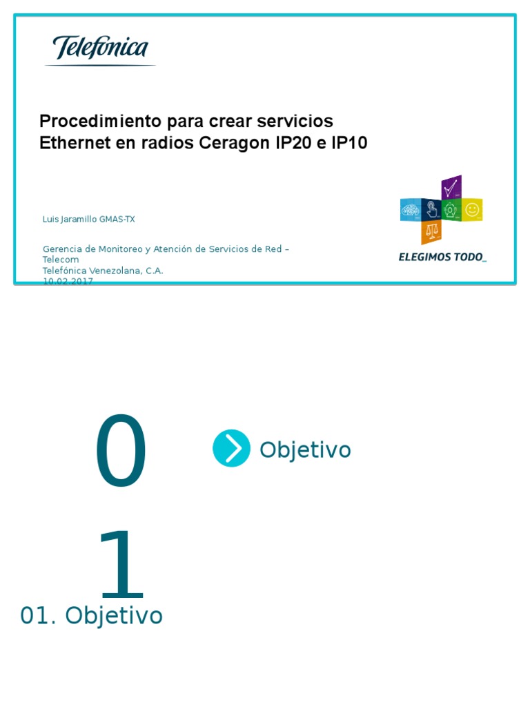 Configuración de Servicios Ethernet Ceragon | PDF | Redes ...
