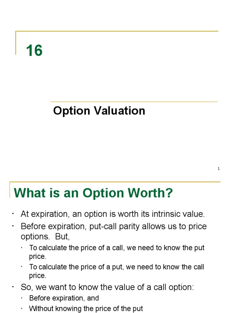 Options Valuation | PDF | Greeks (Finance) | Option (Finance)