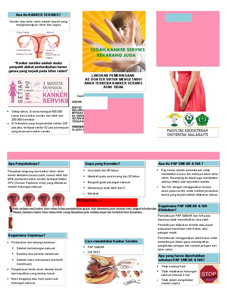 Leaflet Kanker Serviks Jadi | PDF