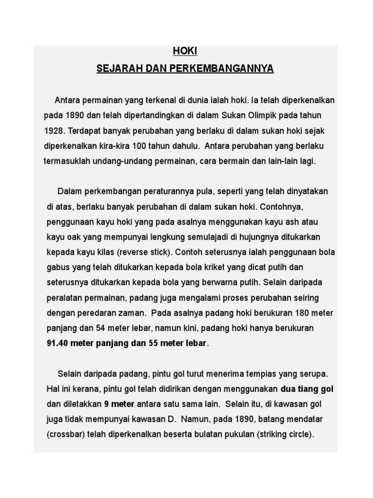 Sejarah Hoki | PDF