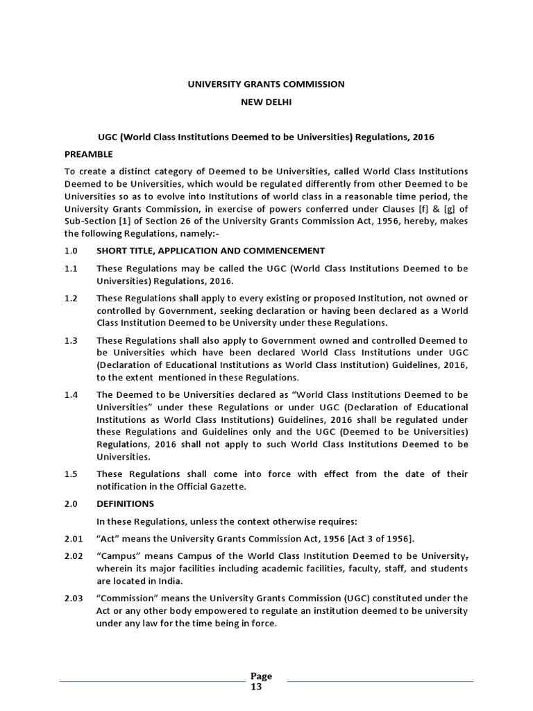 Ugc Regulations PDF | PDF | University | Governance