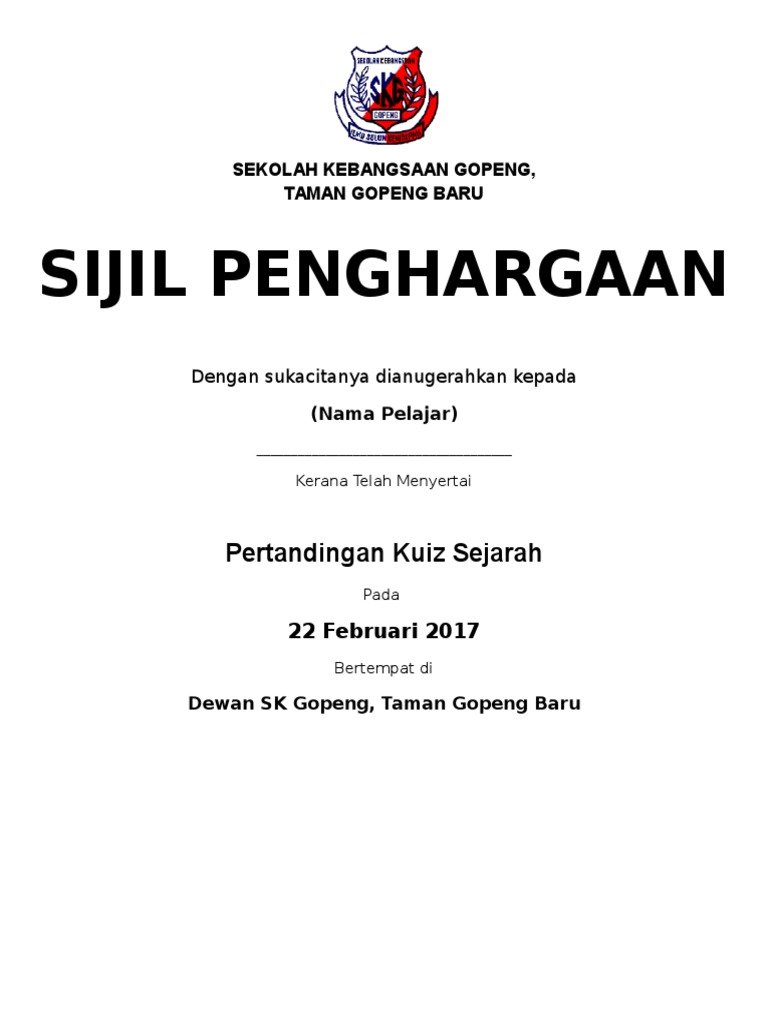 Sijil | PDF