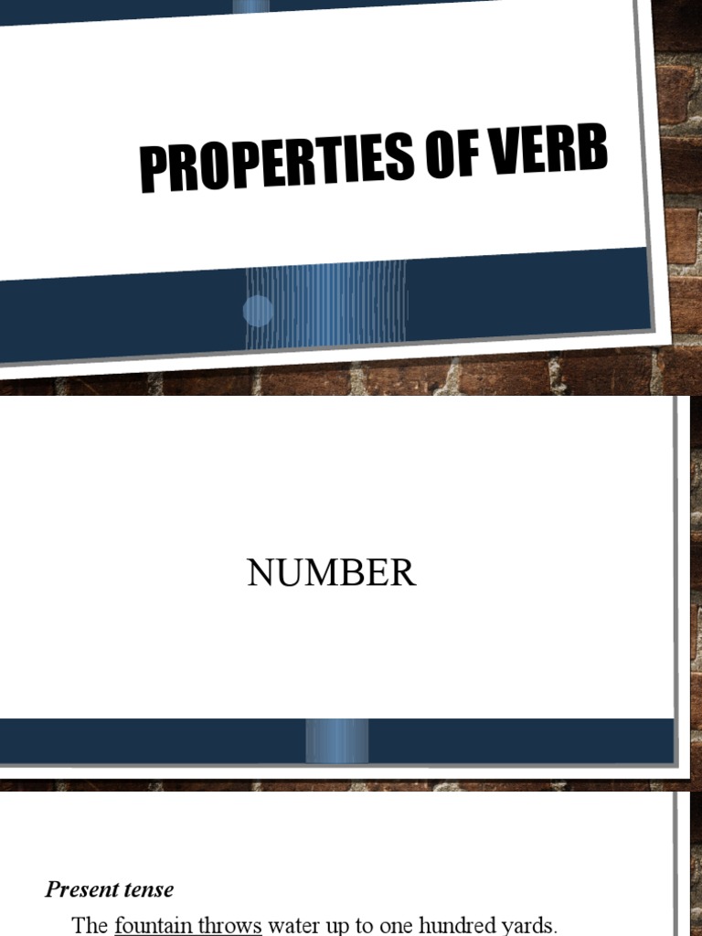 Properties of Verb | PDF