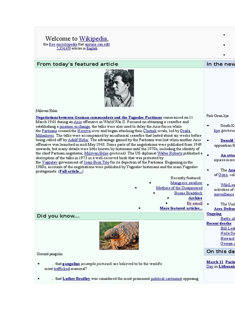 Welcome To ,: Wikipedia | PDF | Wikipedia | Unrest