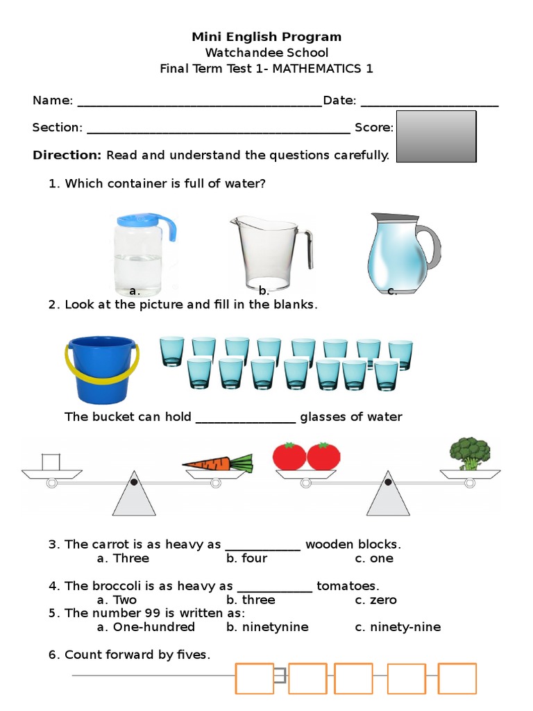 Mini English Program | PDF