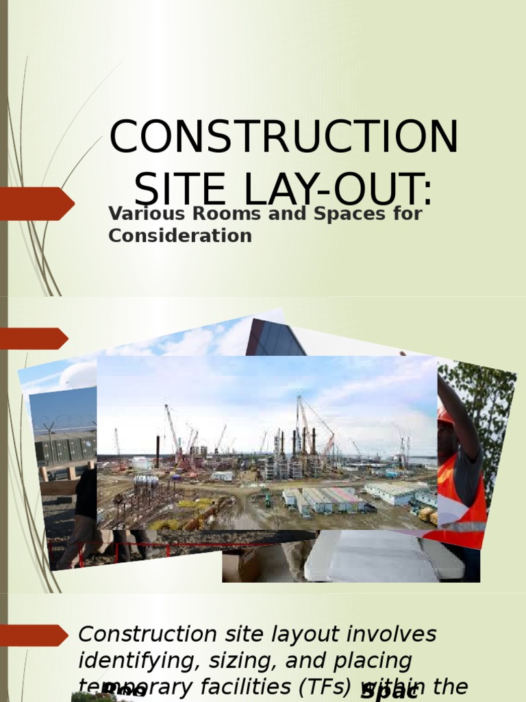 Construction Site Lay-Out | PDF | Public Toilet | Warehouse