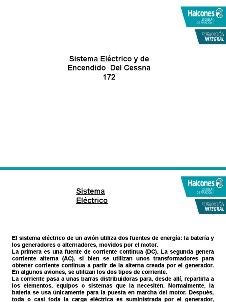 Sistema Electrico Avion | PDF | Generador eléctrico | Corriente eléctrica