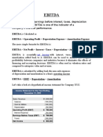 EBITDA Formula Excel Template | PDF