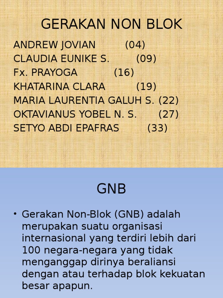 Kelompok PKN 3 Gerakan Non Blok | PDF