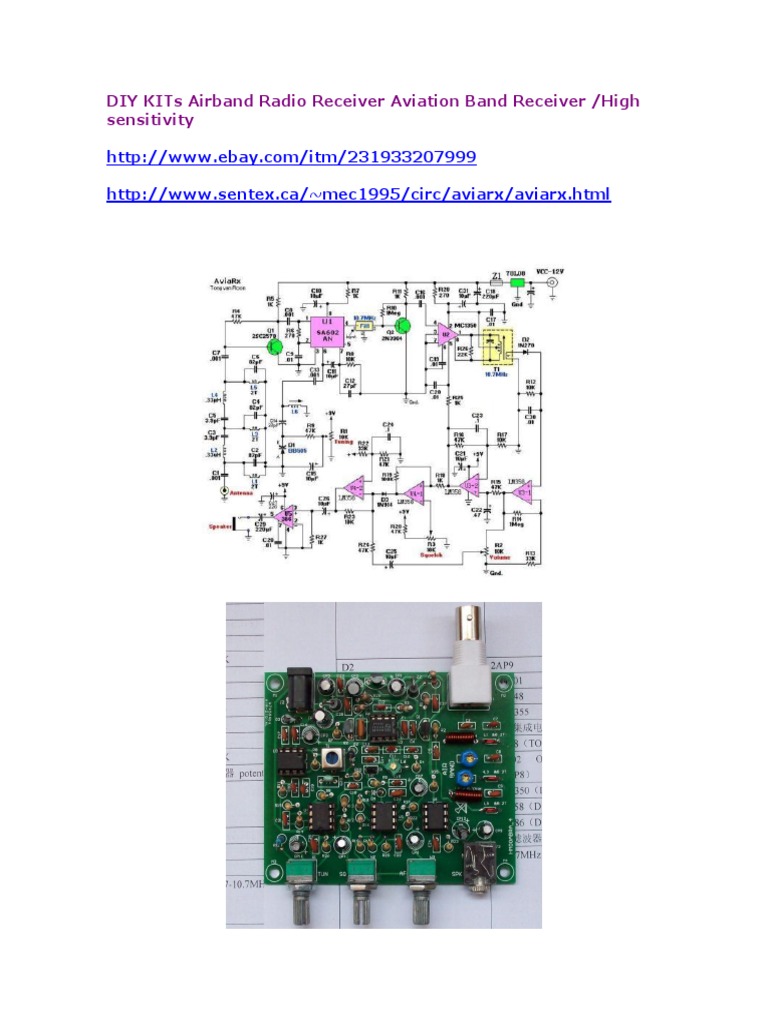 DIY Airband Radio Receiver Kit Guide | PDF | Air Traffic Control ...