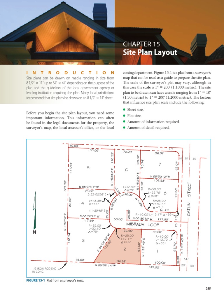 Chapter 15 Site Plan Layout | PDF | Surveying | Land Lot