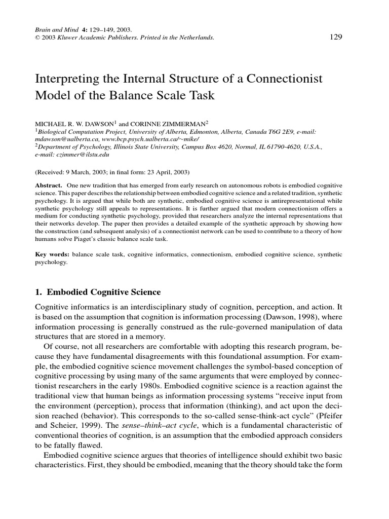 Brain Mind | PDF | Behaviorism | Cognitive Science