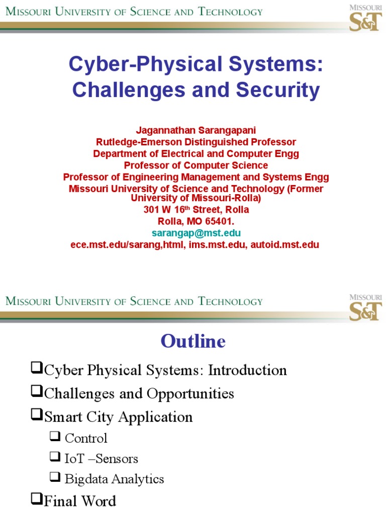 Cyber Physical System | PDF | Internet Of Things | Smart Grid