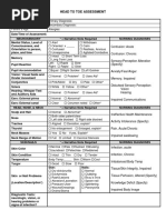 Complete Head-To-Toe Physical Assessment Cheat Sheet | PDF | Neck | Thorax