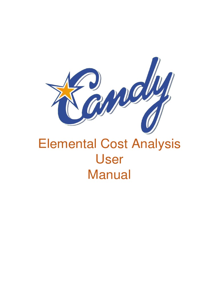 Elemental Cost Analysis User Manual | PDF | Specification (Technical ...