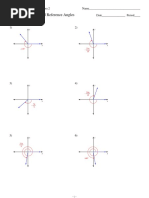 Angles in Standard Position Worksheet | PDF | Geometric Measurement ...