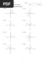 Angles in Standard Position Worksheet | PDF | Geometric Measurement ...