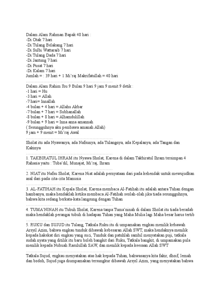 Dalam Alam Rahman Bapak 40 Har1 | PDF | Agama & Spiritualitas