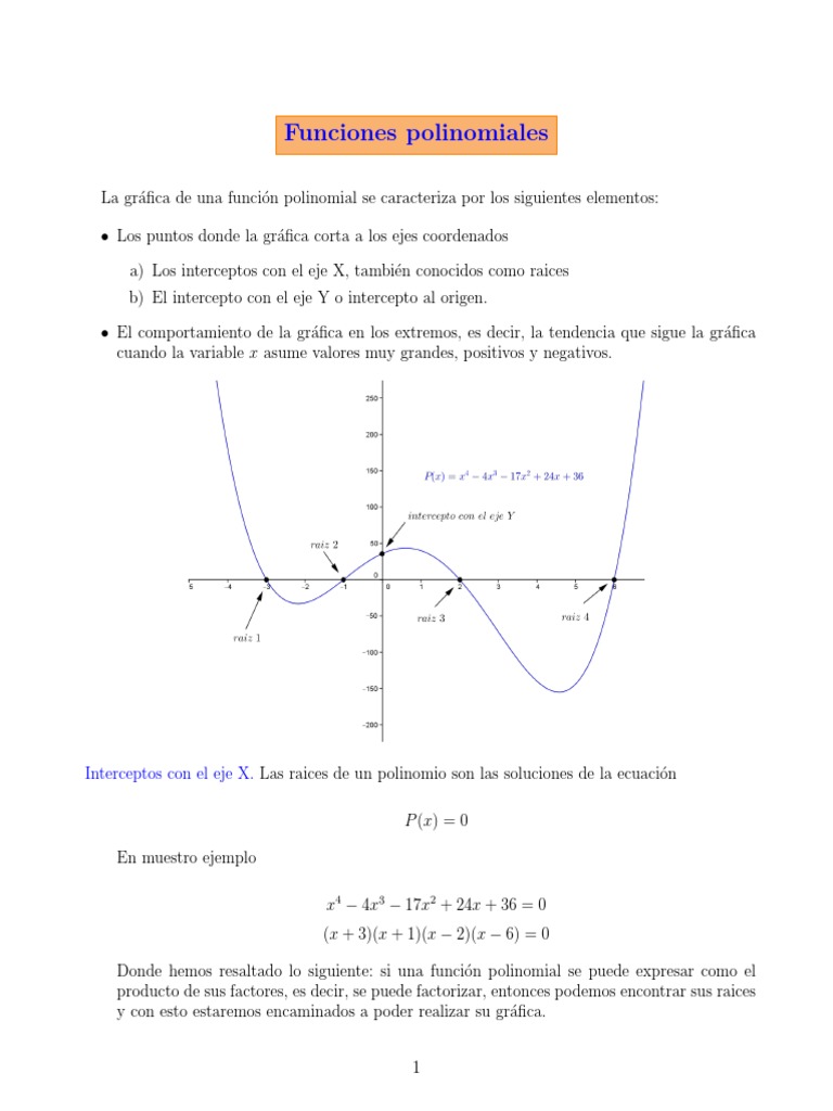 Funciones polinomiales | Funciones y mapeos | Matemáticas Aplicadas