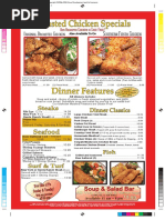 Road Kill Cafe Menu | PDF | Cooking | Food And Drink